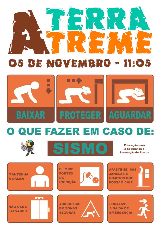 Exercício “Terra Treme 2025” – EB1/PE/C da Ponta do Sol – Madeira – Portugal