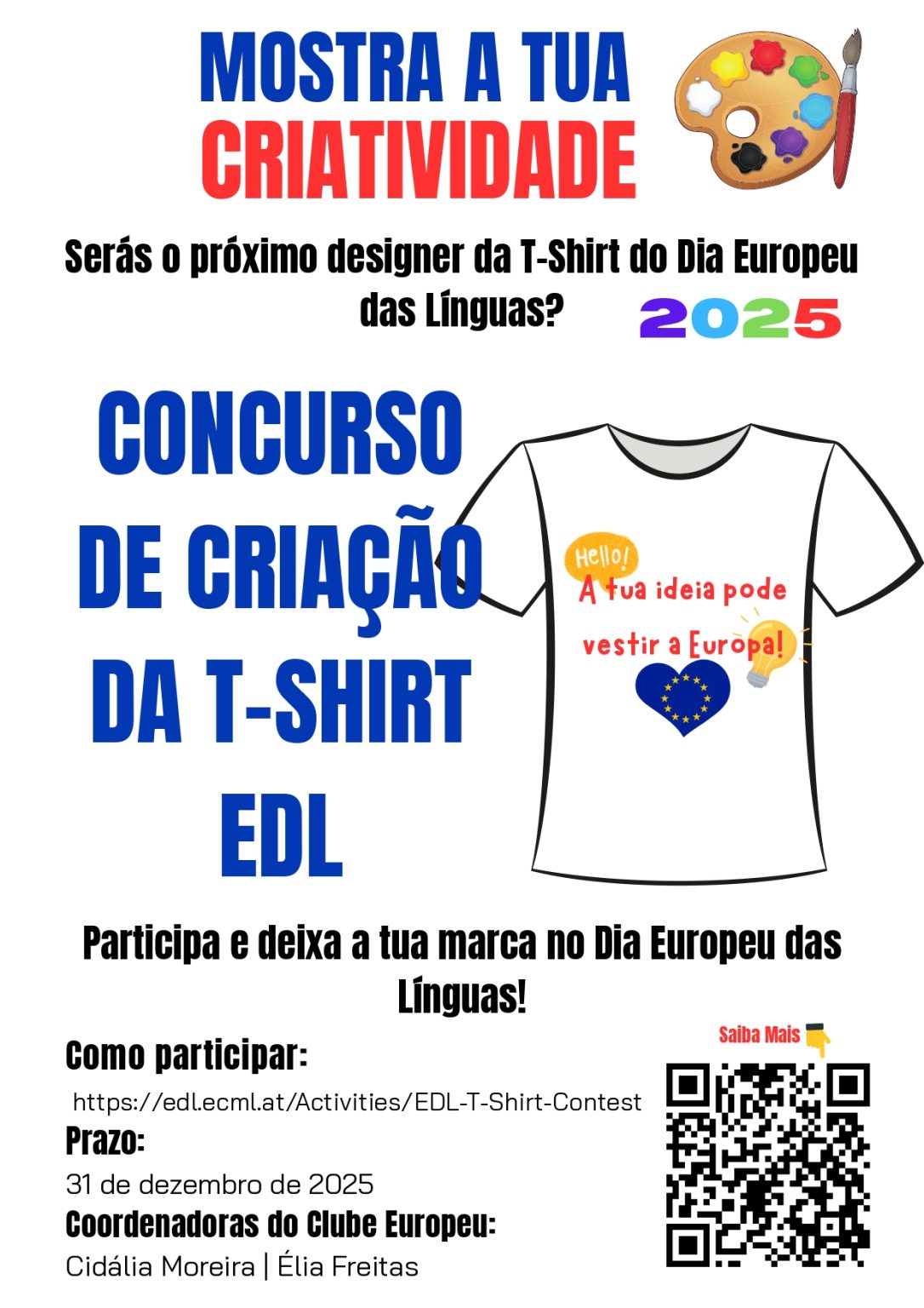 Concurso da T-shirt EDL – Dia Europeu das Línguas – Escola Básica e ...